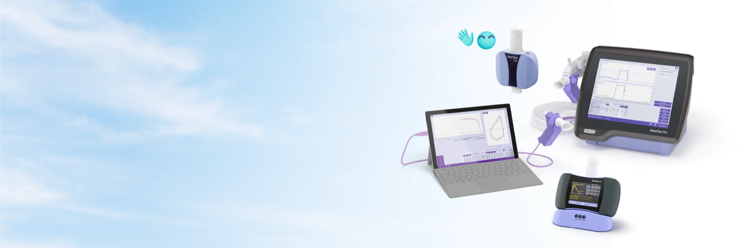 EasyOne Espirômetros e dispositivos completos de função pulmonar