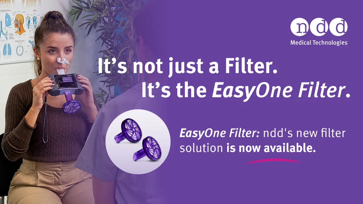 EasyOne Filter available | News | ndd Medical Technologies