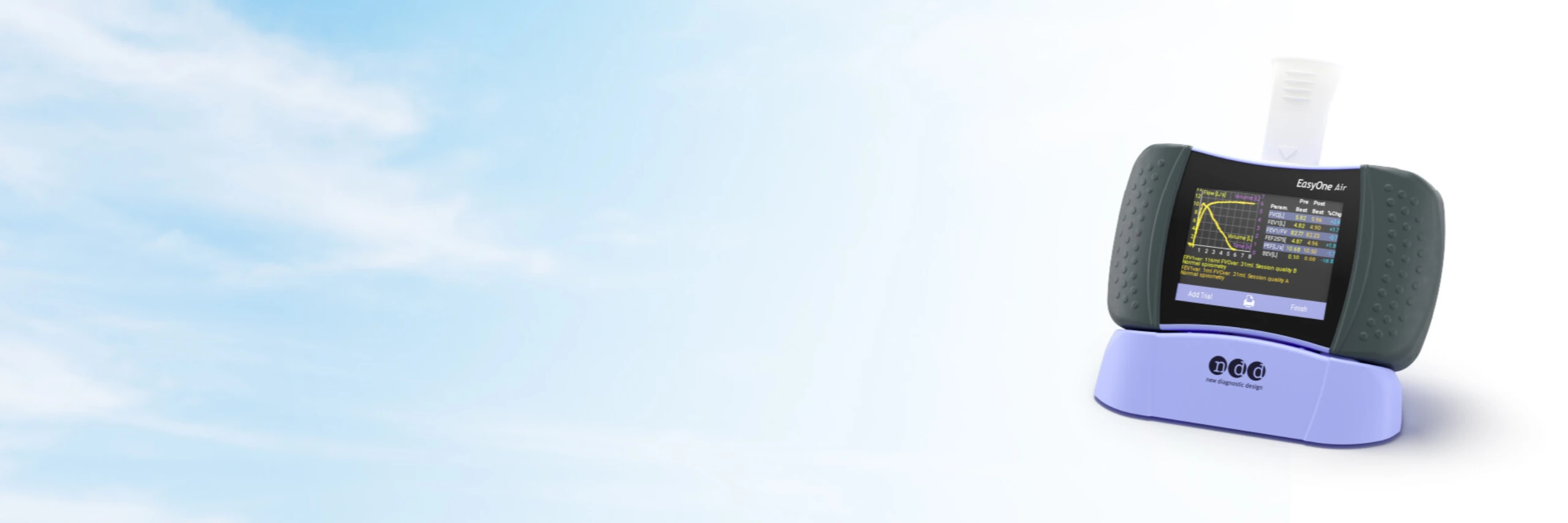 Portable Spirometry Machine & PC Spirometer - EasyOne Air