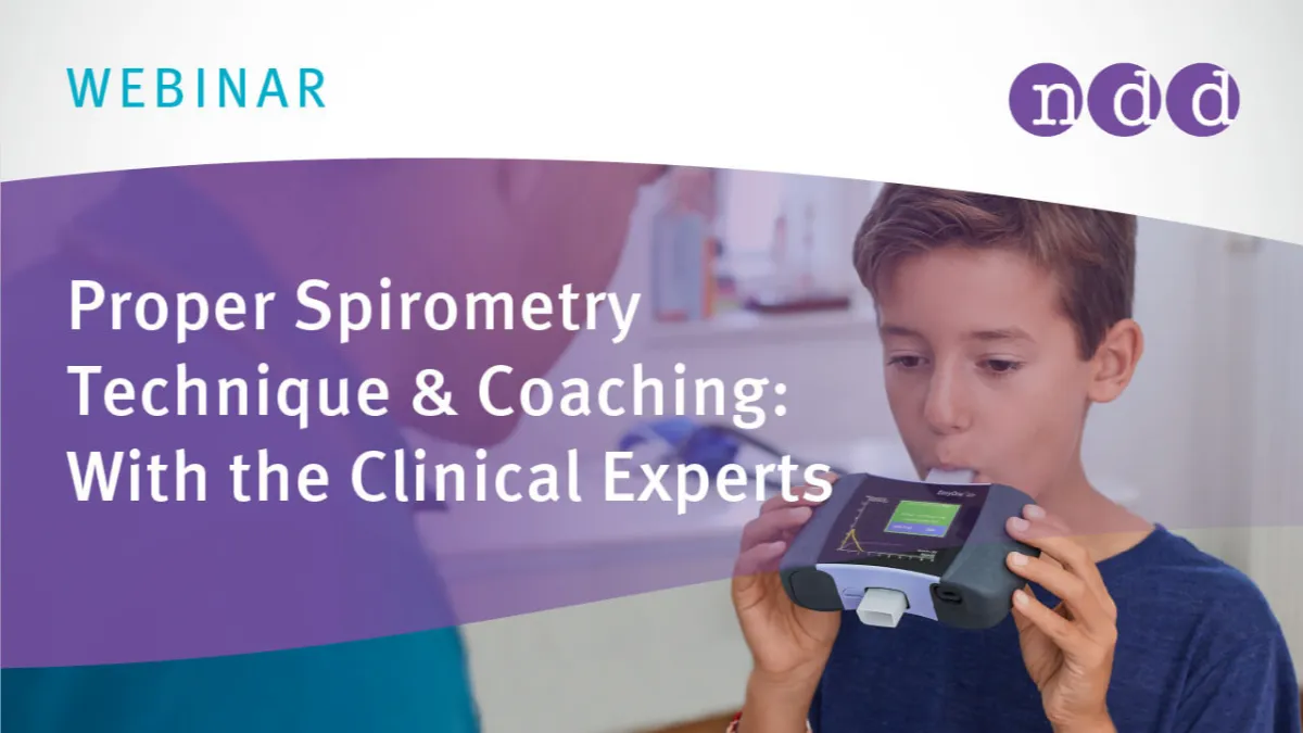 Proper Spirometry Coaching & Technique | ndd Medical